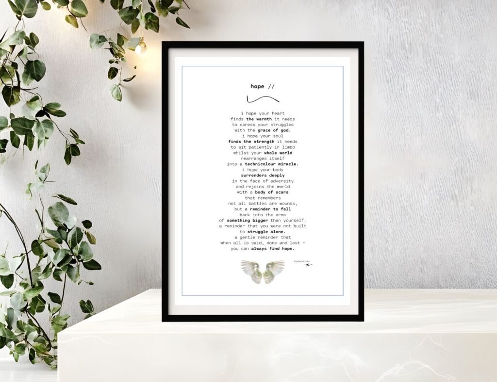 Hope [A5 Printable Poem] | Jadine Lydia
